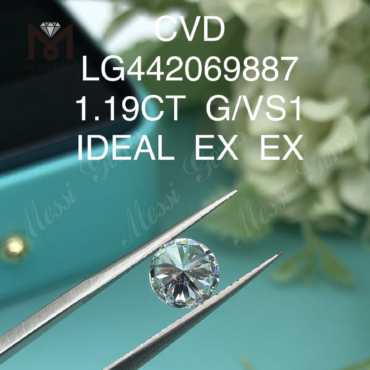 1.19 carat g VS1 IDEAL Cut Grade Round 1ct lab diamond