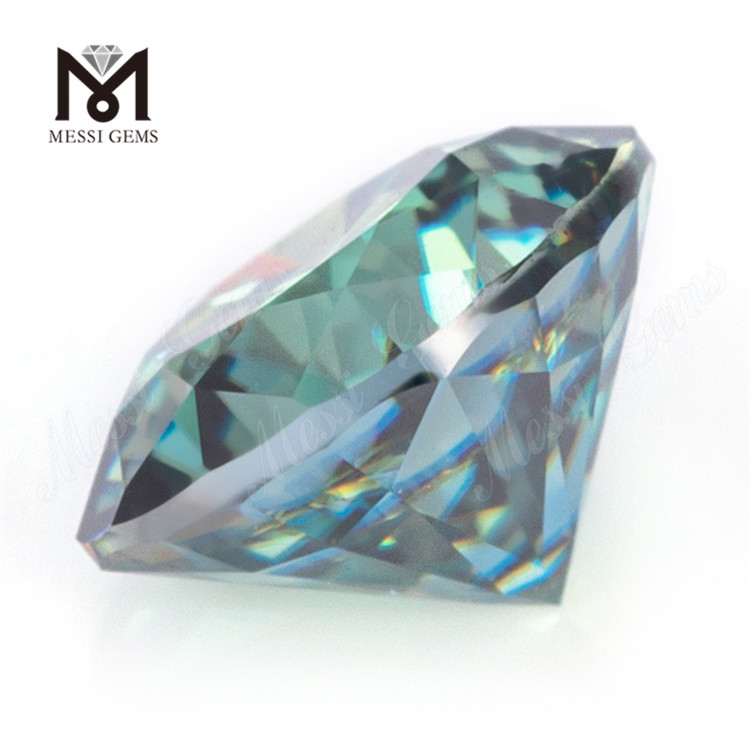 8*8mm Teal loose moisanite Cushion moissanite stones for sale
